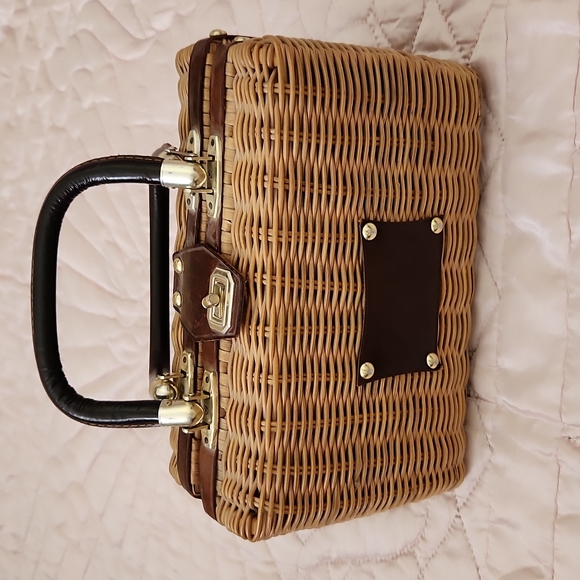 Bags | Vintage Basket Purse | Poshmark